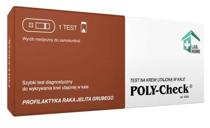 POLY-Check test on blood stuck in feces, colon cancer test - colon ...
