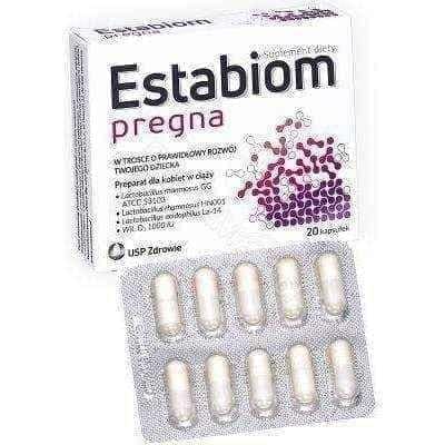 Pregnancy vitamins | Estabiom pregna x 20 capsules UK – ELIVERA UK