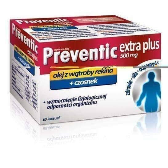 Preventic Extra Plus x 60 capsules shark liver oil and garlic to ...