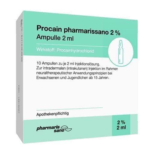 PROCAINE pharmarissano, local anesthetic, ampoules 2 ml – ELIVERA UK
