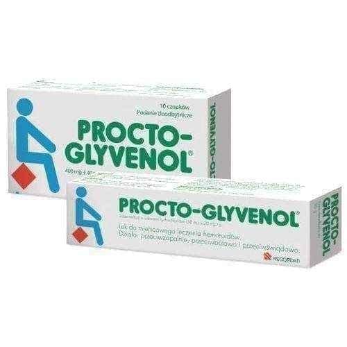 Procto-GLYVENOL, suppositories IR, hemorrhoid suppositories – ELIVERA UK