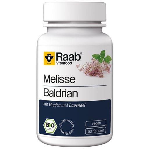 RAAB Vitalfood Lemon Balm Valerian Capsules UK – ELIVERA UK