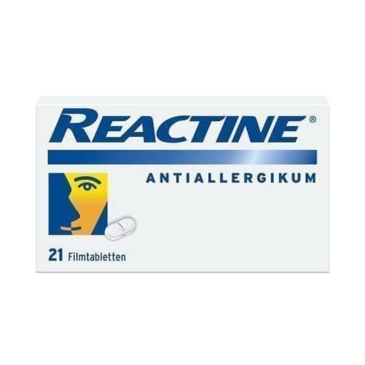 REACTINE film-coated tablets 21 pc allergy tablets, cetirizine ...