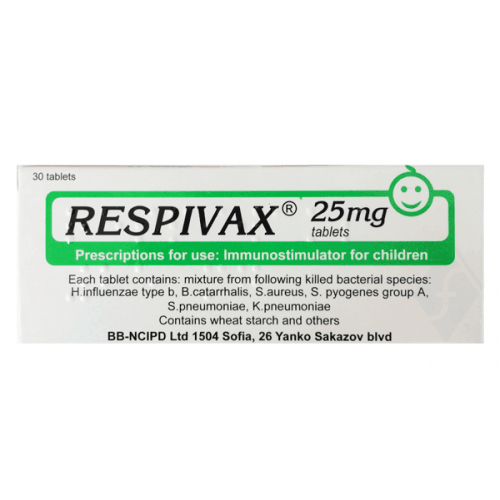 RESPIVAX 25mg. 30 tablets FOR CHILDREN / RESPIVAX – ELIVERA UK