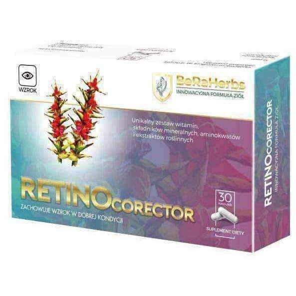 Retinocorector x 30 capsules, suplement possible eye diseases UK ...