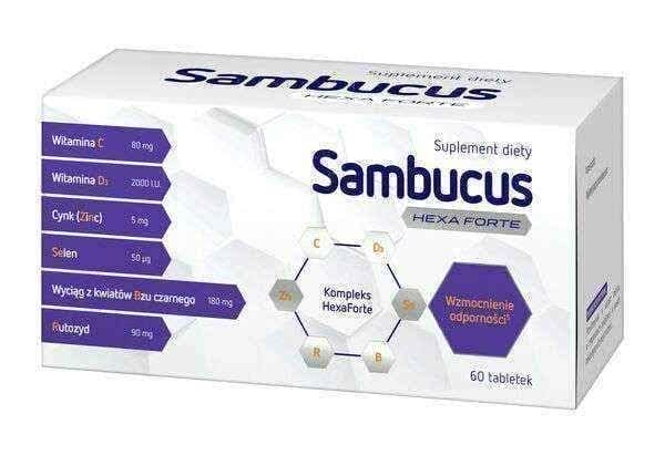 Sambucus HexaForte x 60 tablets UK – ELIVERA UK