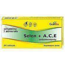 SELEN (Selenium) + A, C, E Antioxidant x 30 tablets, selenium ...