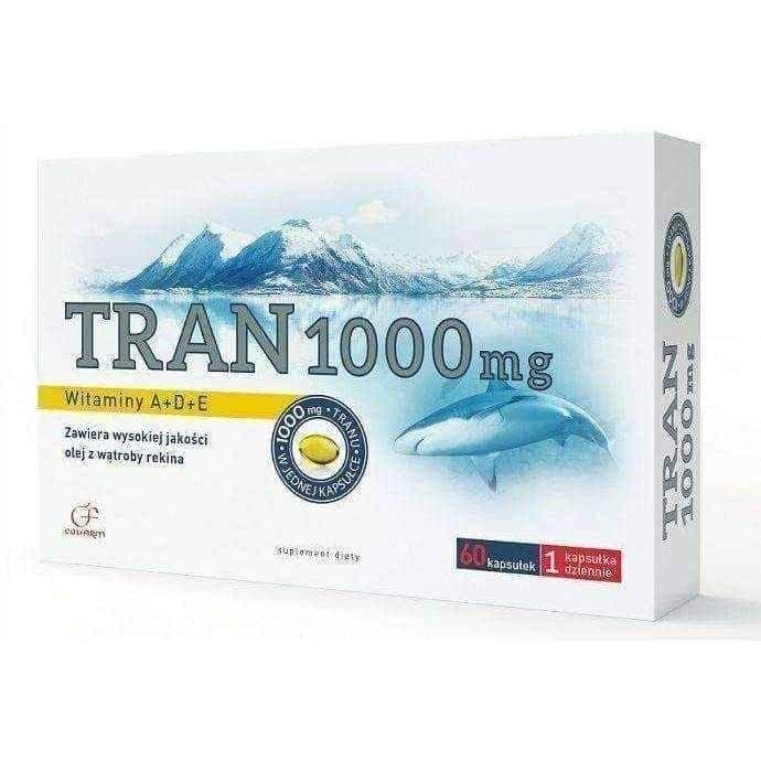 Shark fish oil, Tran 1000mg x 60 capsules UK – ELIVERA UK