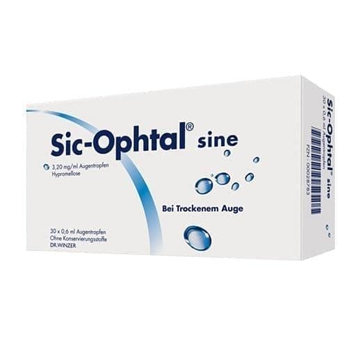 SIC OPHTAL sine eye drops, hypromellose eye drop UK – ELIVERA UK