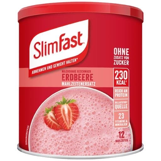 SLIM FAST, without added sugar, Powder Strawberry – ELIVERA UK