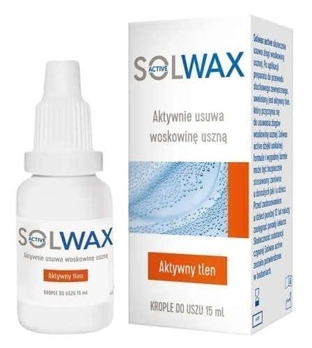 SOLWAX Active drops, wax from the epithelium, canal active oxygen UK ...