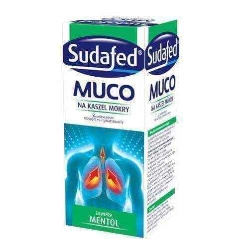 SUDAFED Muco menthol syrup 150ml 12+ guaiphenesin, dry cough, dry cough ...