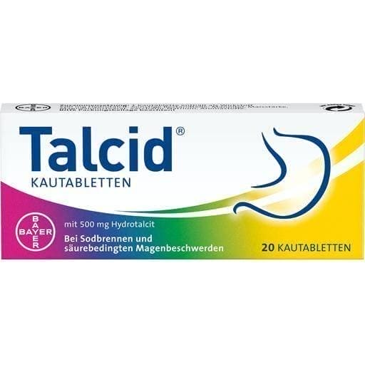 TALCID chewable tablets 20 pc stomach acid UK – ELIVERA UK