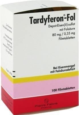 TARDYFERON 80 mg Iron (II) 100 pc anti-anemic UK – ELIVERA UK