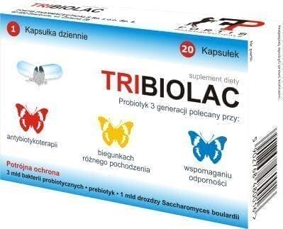 TRIBIOLAC x 20 capsules, probiotics for children UK – ELIVERA UK