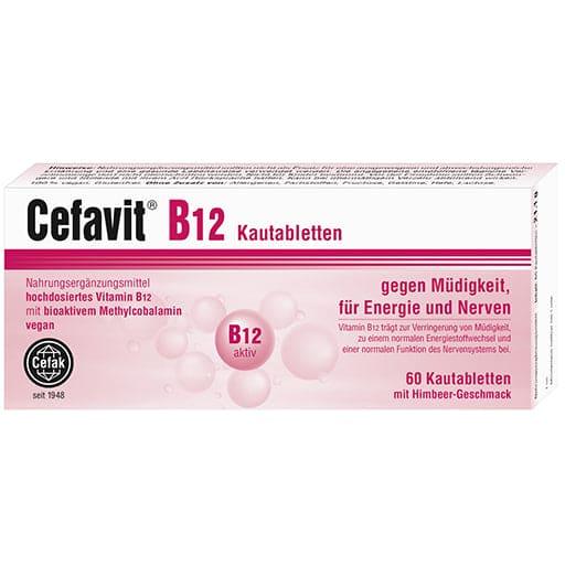 Vitamin B12 chewable tablets, CEFAVIT UK – ELIVERA UK