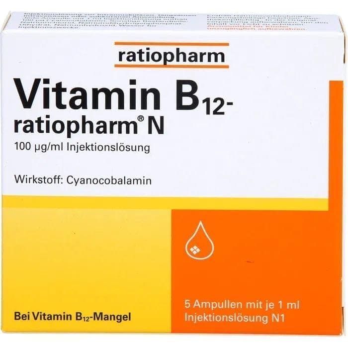 VITAMIN B12 deficiency RATIOPHARM N ampoules 5X1 ml – ELIVERA UK