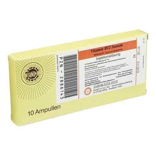 VITAMIN B12 SANUM cyanocobalamin injection UK – ELIVERA UK