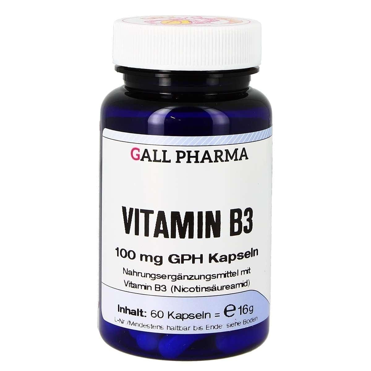 VITAMIN B3 100mg GPH Capsules – ELIVERA UK
