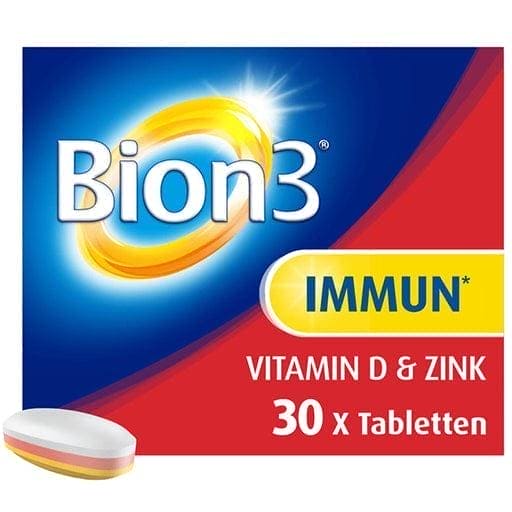 Vitamin C, D & zinc, intestinal flora, BION3 tablets UK – ELIVERA UK