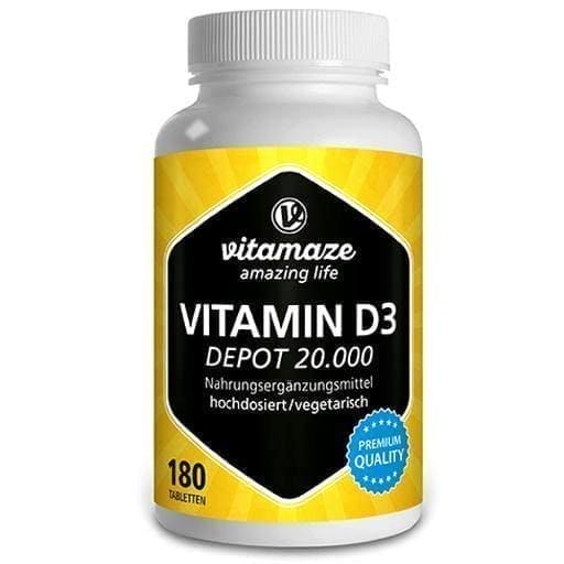 VITAMIN D3 20,000 IU depot high-dose tablets UK – ELIVERA UK