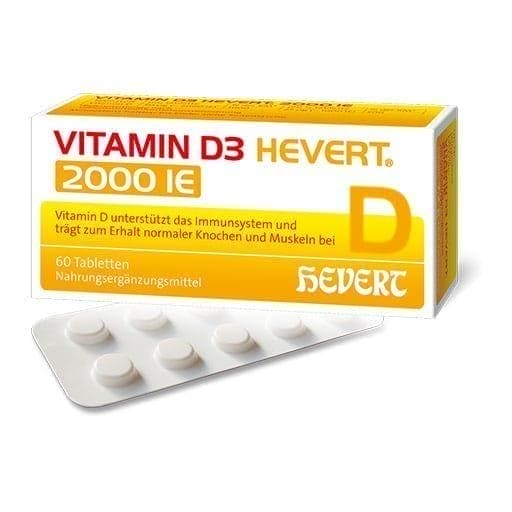 VITAMIN D3 HEVERT 2,000 IU tablets UK – ELIVERA UK