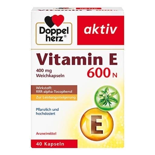 Vitamin E 600 N, alpha tocopherol, soft capsules UK – ELIVERA UK