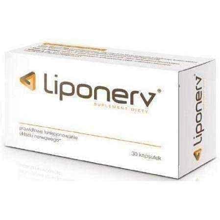 Vitamins for nervous system, Liponerv x 30 capsules – ELIVERA UK