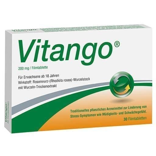 VITANGO 200 mg Rhodiola rosea, rhizome tablets UK – ELIVERA UK