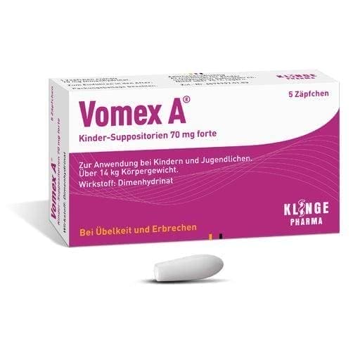 VOMEX A children's suppositories 70 mg forte – ELIVERA UK