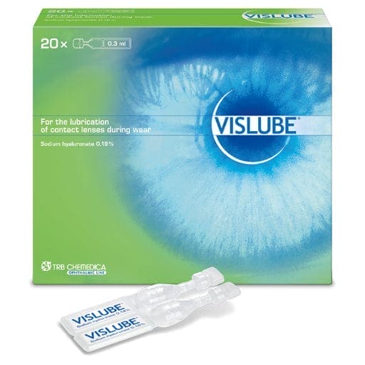 WET contact lenses, hyaluronic acid, electrolytes, VISLUBE disposable ...