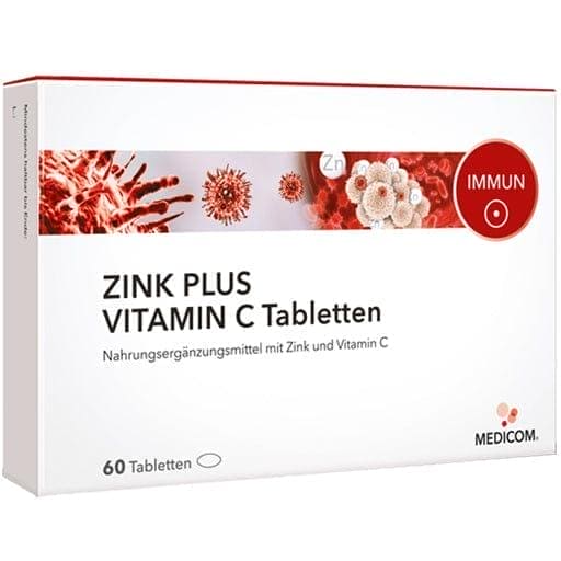 ZINC PLUS Vitamin C tablets UK – ELIVERA UK